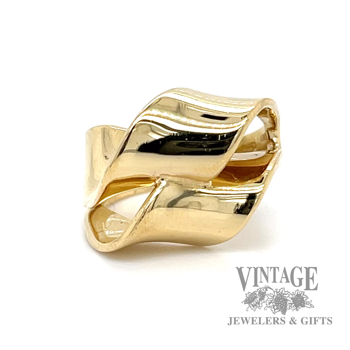 Ribbons of 18k gold ring — Vintage Jewelers & Gifts, LLC.